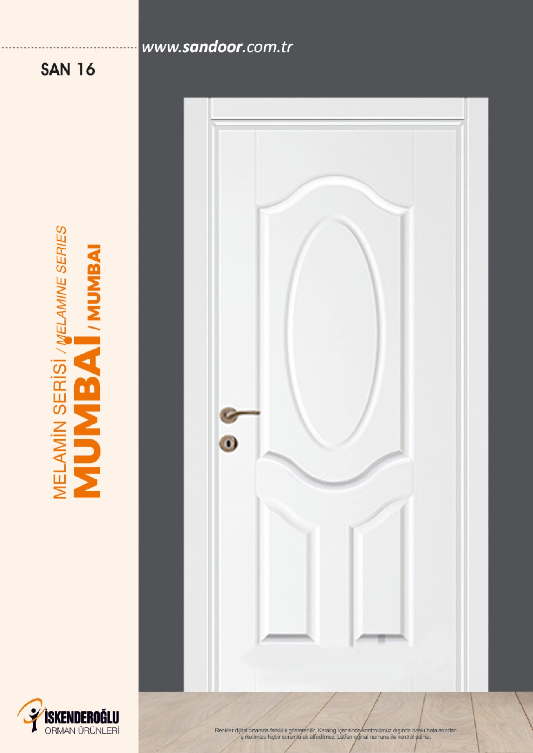 Sandoor Mumbai Melamin Kapı-SAN16 | Sandoor Kapı - Melamin Kapı